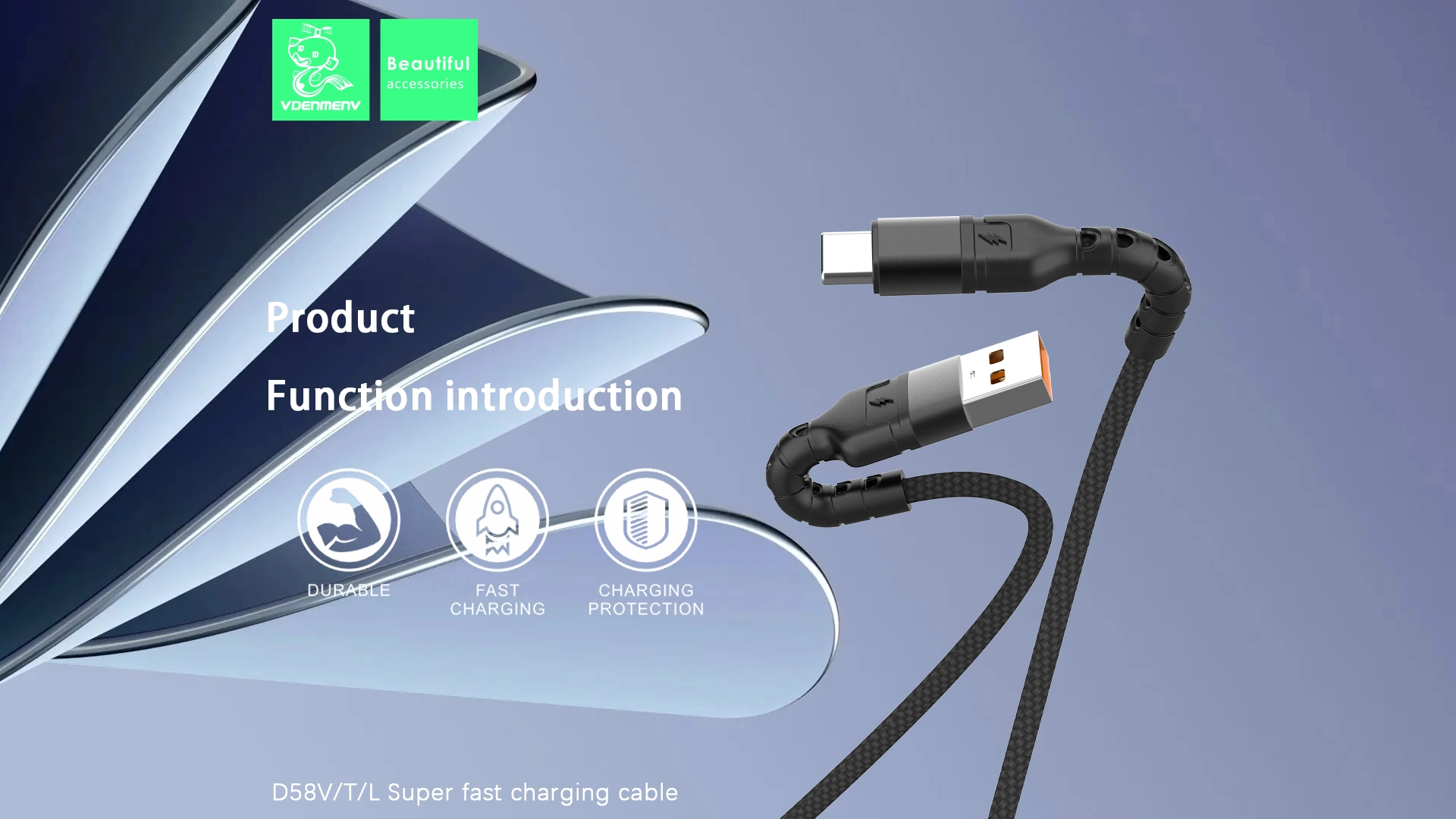 VDENMENV CABLE D58T USB TYPE C - Accesso