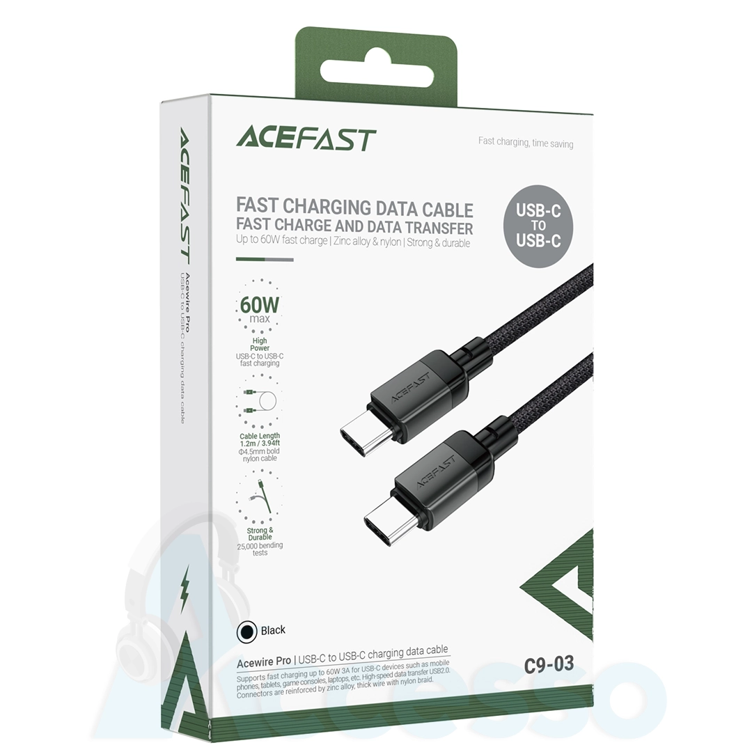 ACEFAST C9-03 Câble de données de charge USB-C vers USB-C - Accesso